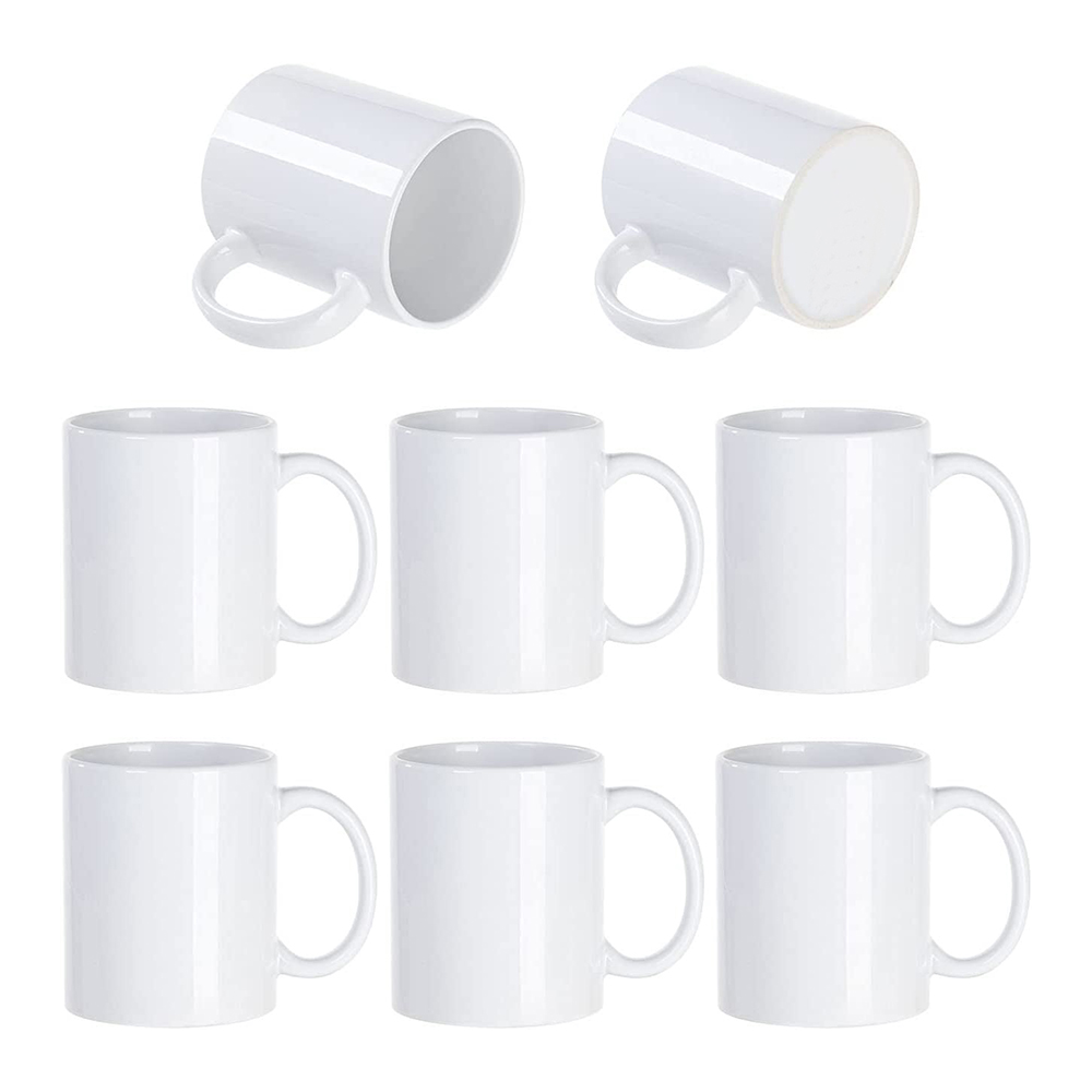 Wholesale 11oz Ceramic White Sublimation Mugs Blank Tazas Para ...
