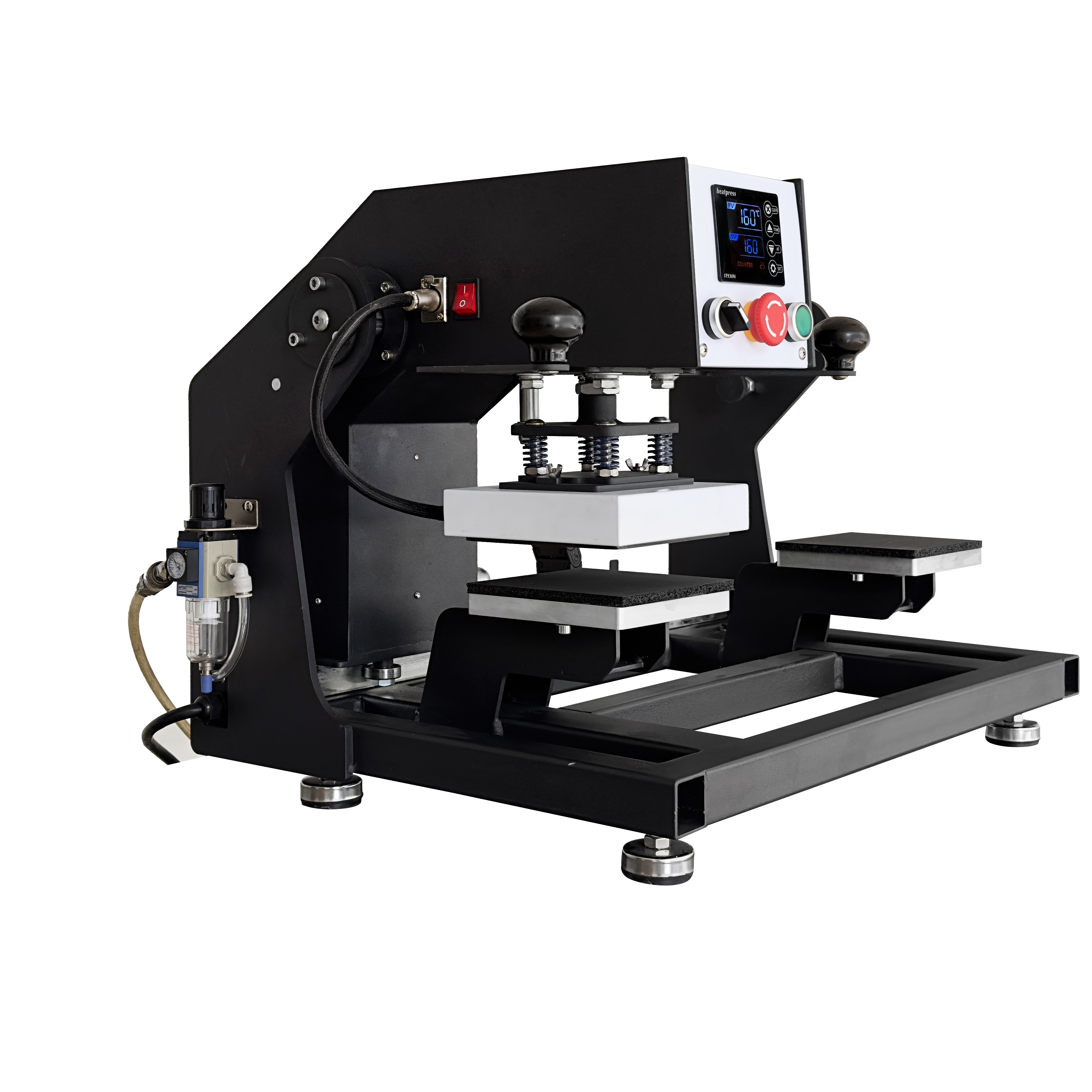 Wholesale Double Station 15x15cm Heat press Pneumatic heat press ...