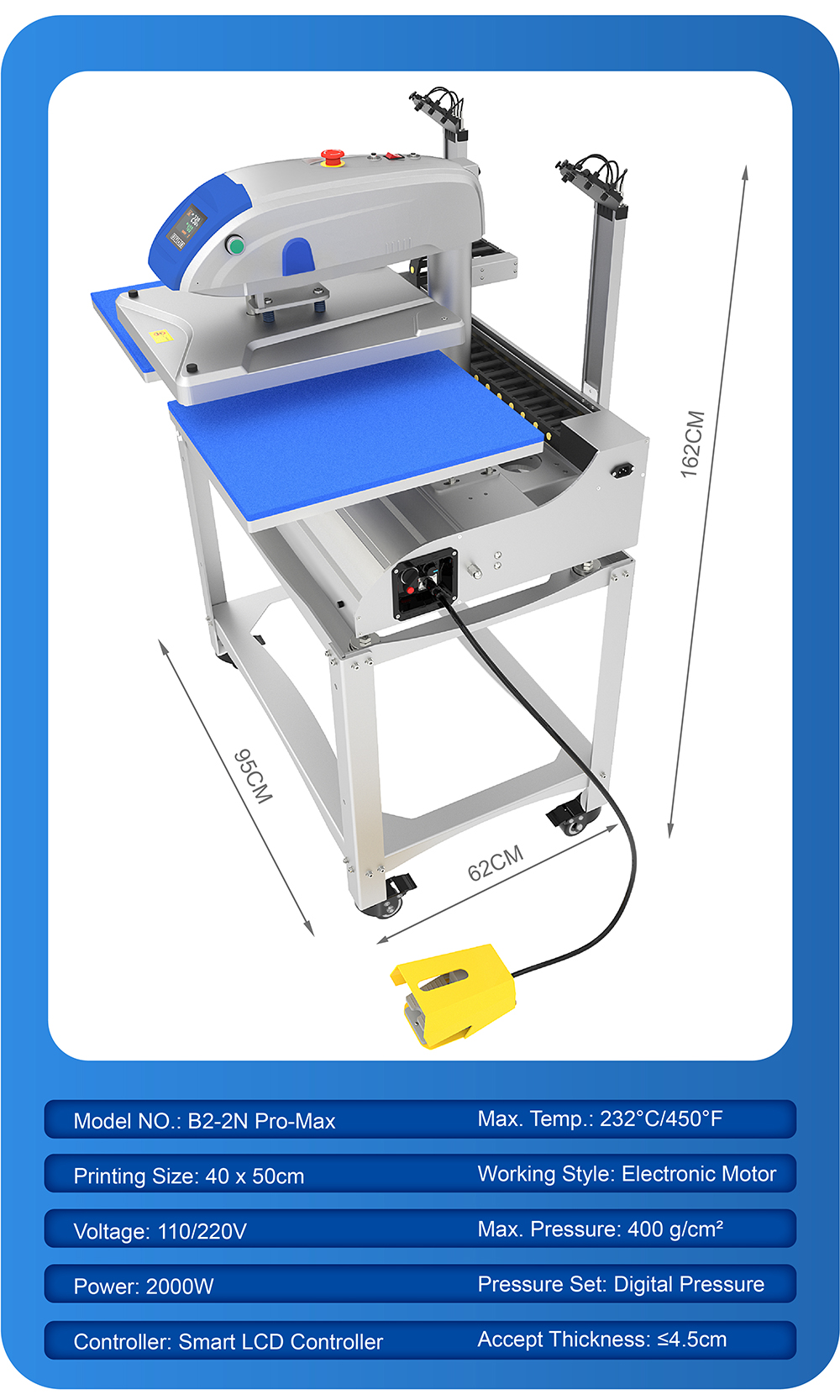 Wholesale 40 x 50cm Double Station Automatic Electric Heat Press ...