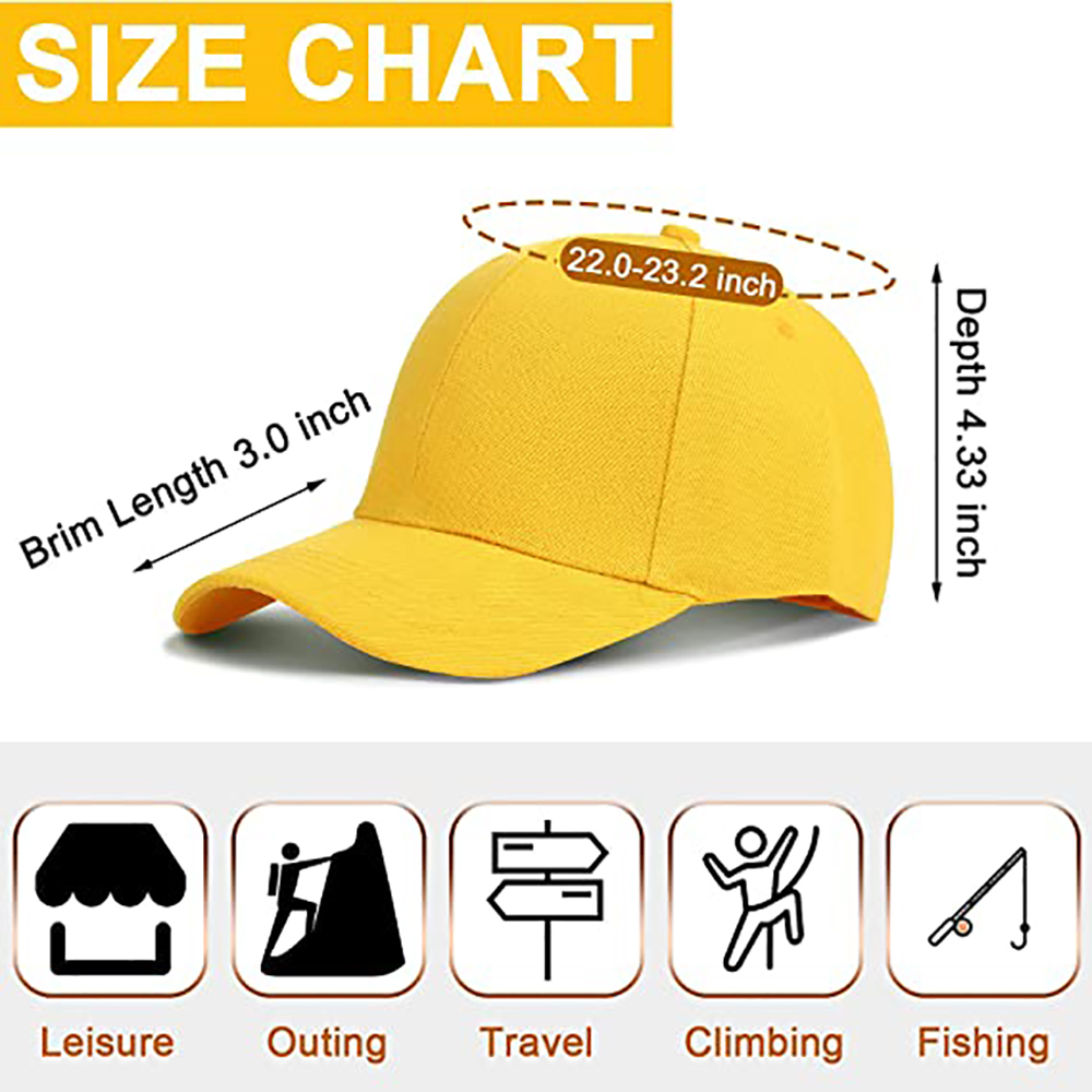 Wholesale Baseball Cap Adjustable Size Plain for Men Women Blank Sports ...