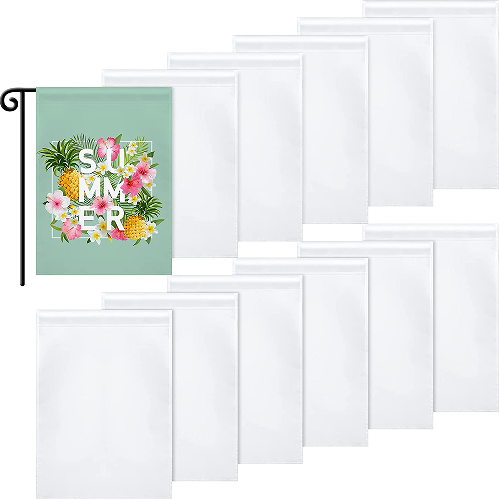 Wholesale 12” x 18” Blank Sublimation Garden Flag DIY Lawn Garden Flags ...