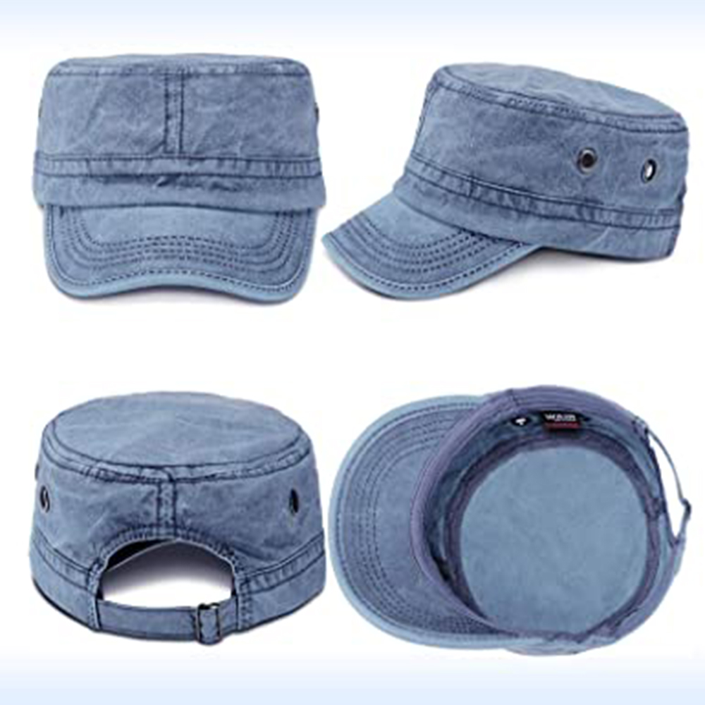 Wholesale Cadet Army Caps Adjustable Flat Caps Unisex Cadet Hat ...