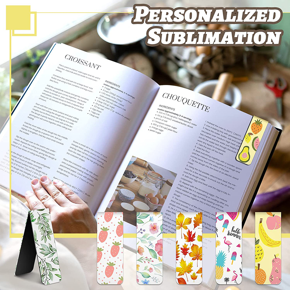 Wholesale Magnetic Bookmark Book Marker Clip Sublimation Bookmarks ...