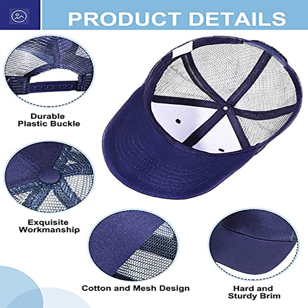 Wholesale Mesh Baseball Cap Cotton Washed Adjustable Baseball Caps ...