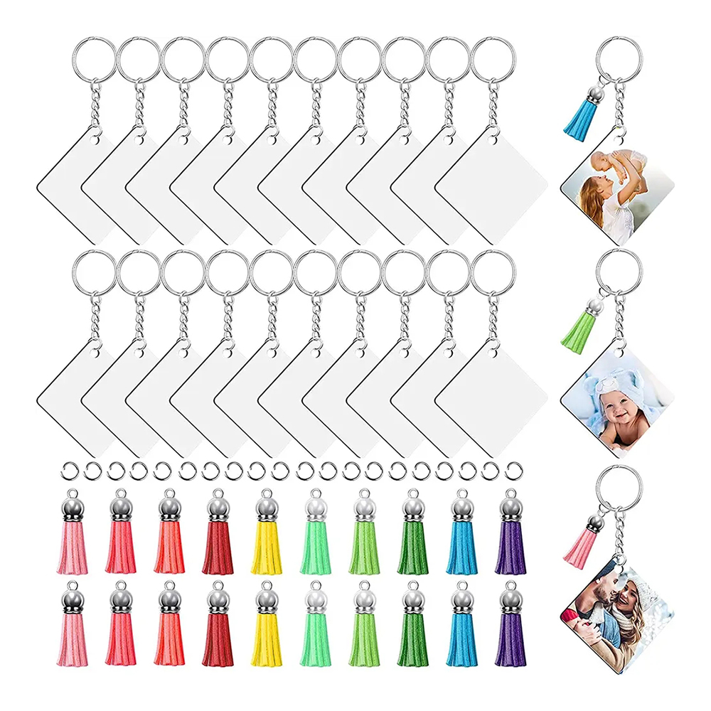 blank sublimation keychain