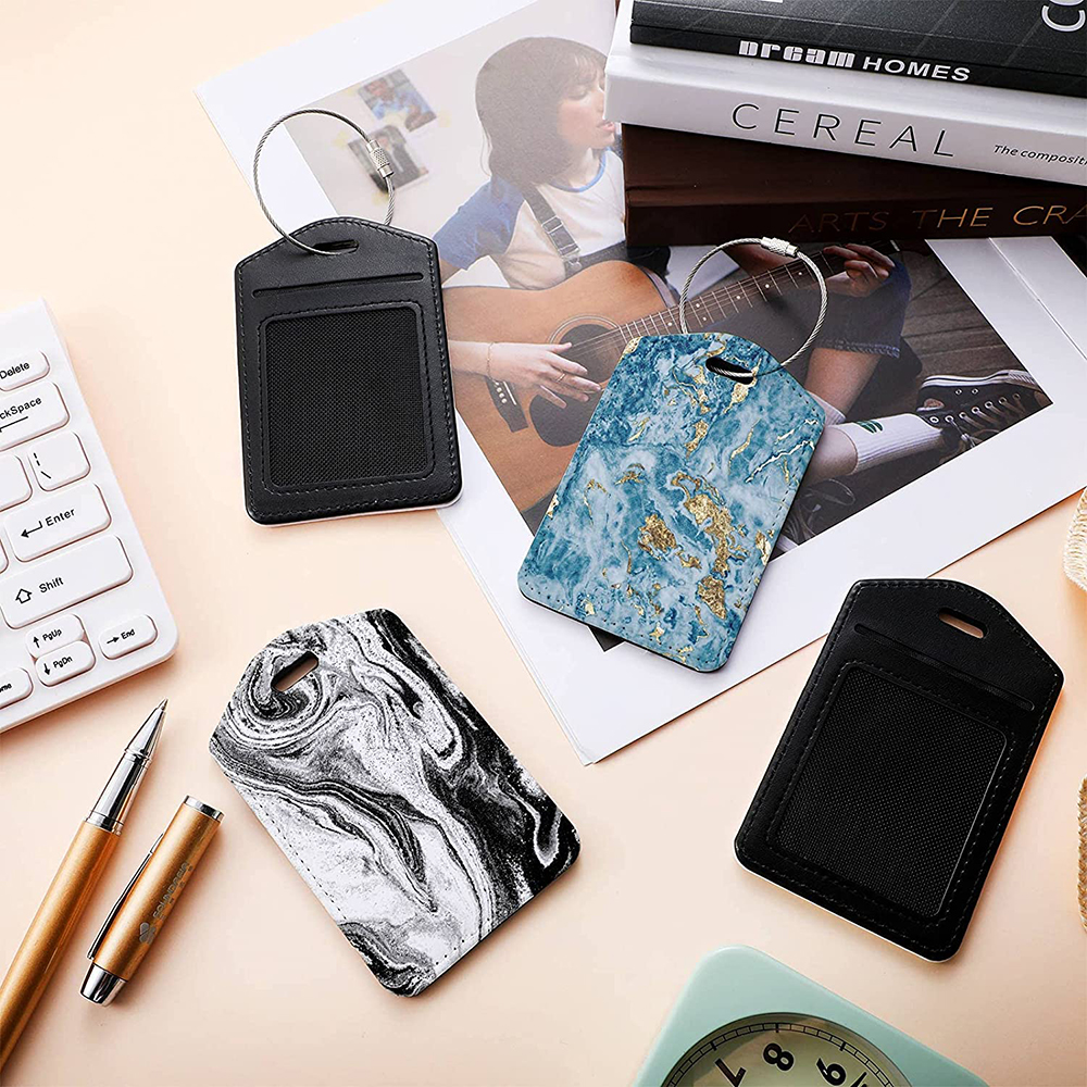 Wholesale Sublimation Luggage Tags Blanks with Stainless Steel Ring ...