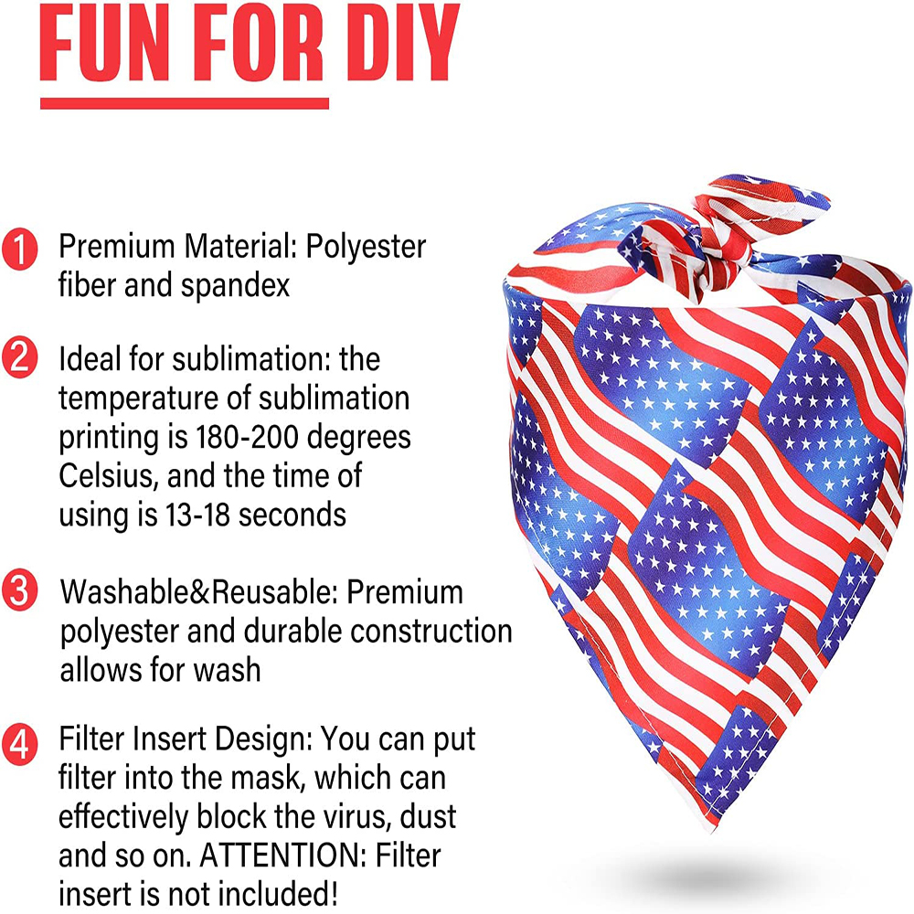 Wholesale DIY Sublimation Pet Bandana Heat Transfer Washable Triangle ...