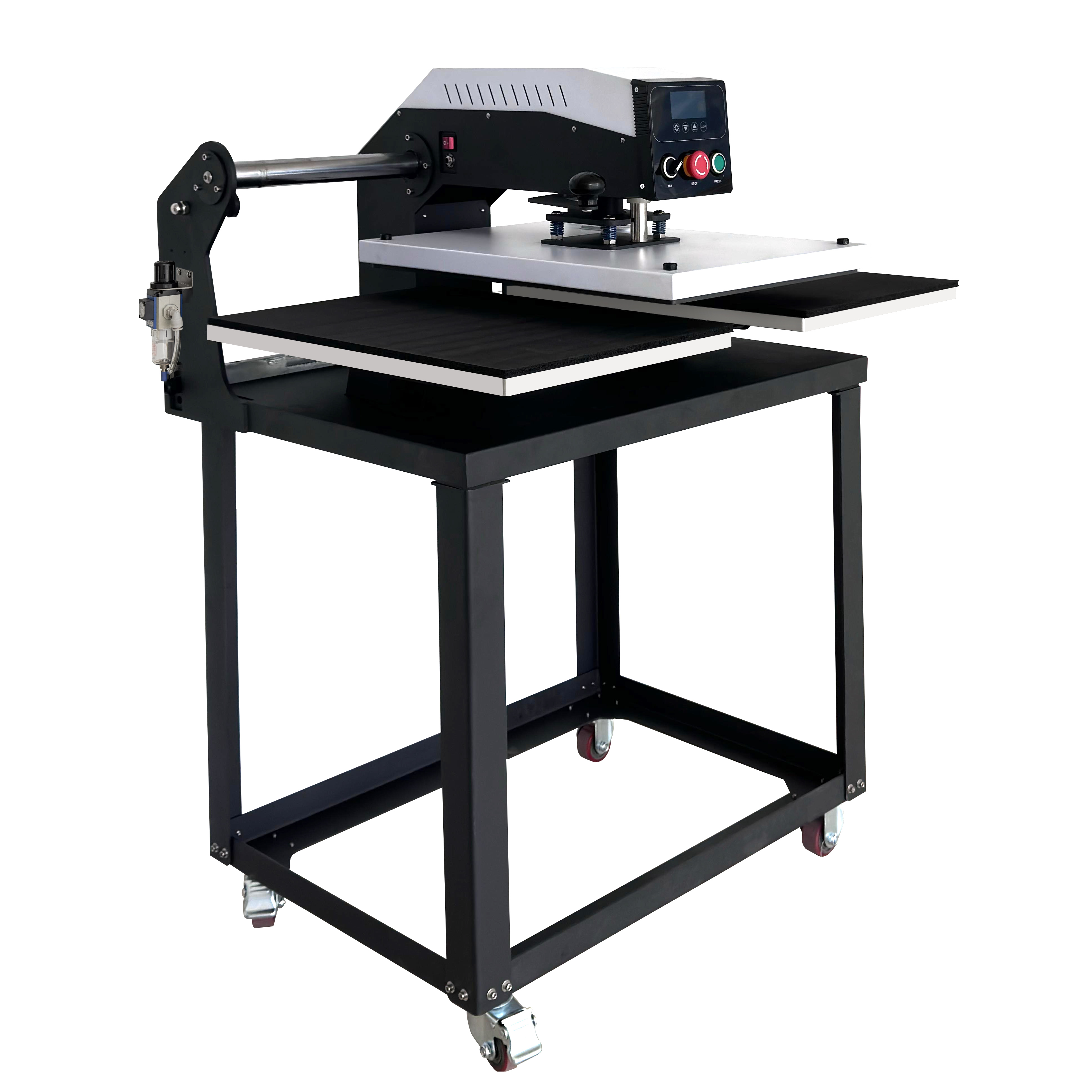 Wholesale 40x60cm large platen double heat press machine pneumatic for ...